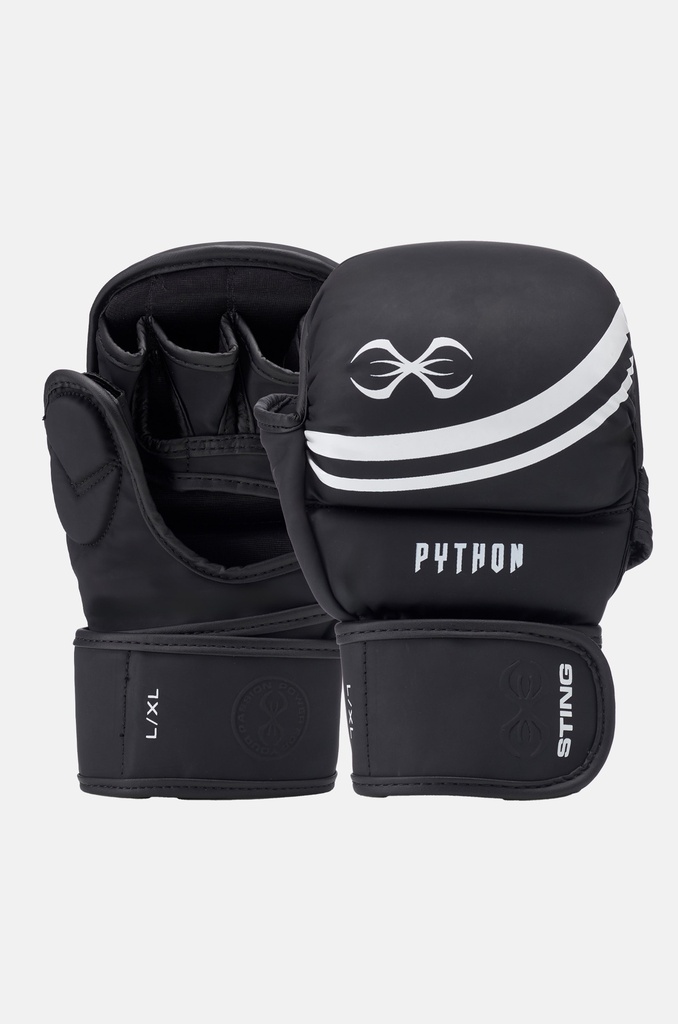 Python MMA Sparring Gloves Black/White | USA